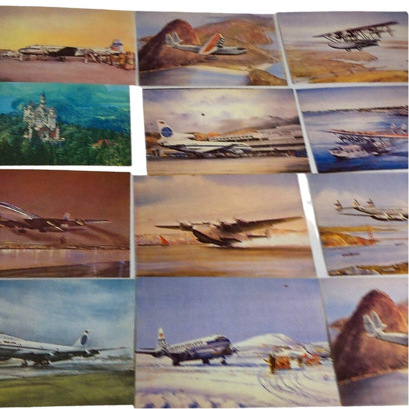 Pan Am | Office | Vintage Pan Am Airlines Artist Aircraft Rendering ...
